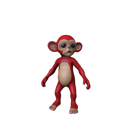 Red Pretty Baby Monkey ️