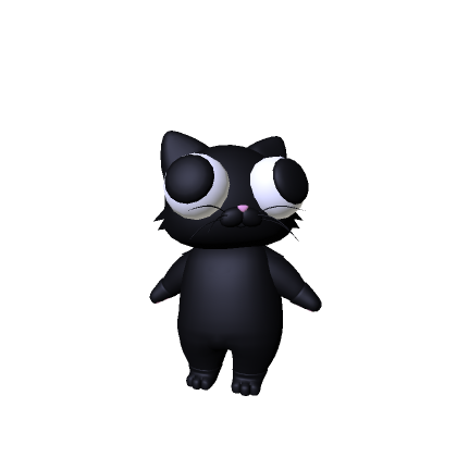Silly Cat Goober (Black + Recolorable)