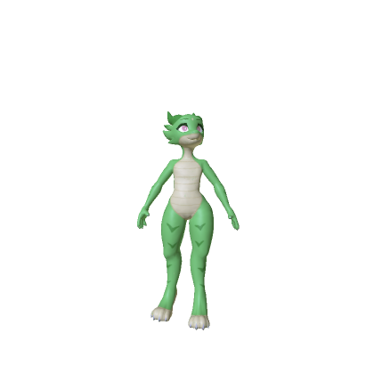 Cute Green Dragon Body