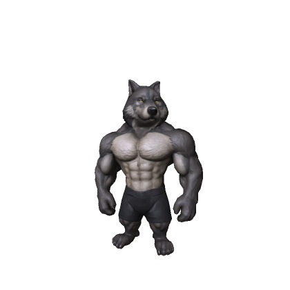 Monster Buff Muscle Sigma Wolf