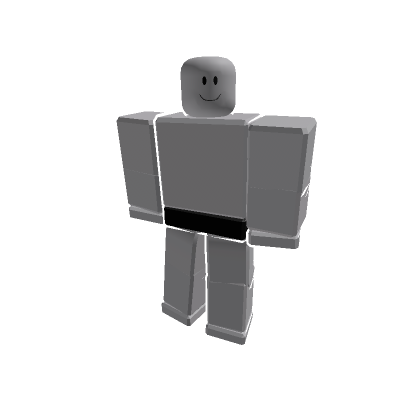 White R15 Blocky Outline Avatar - Roblox