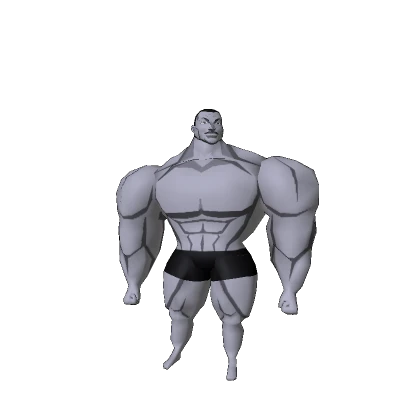 Huge Buff Chad V2 Anime Man Toon Fx - Roupas 2D - Roblox