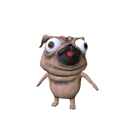 Goofy Pug