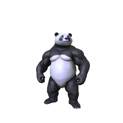 Sigma Buff Panda Funny Meme Troll Animal