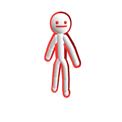 Red n White Stickman - Roblox