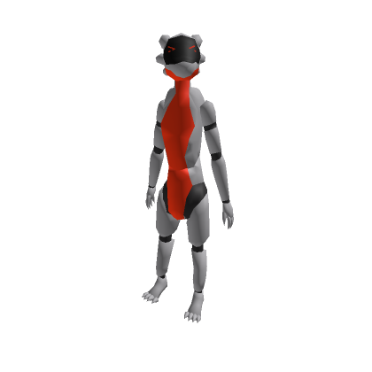Recolorable Red Robot Furry - Roblox