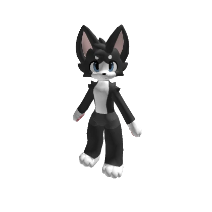 Black Kemono Cat Bundle - Roblox