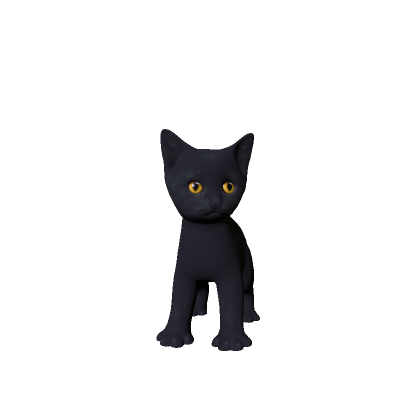 Mini Black Kitten