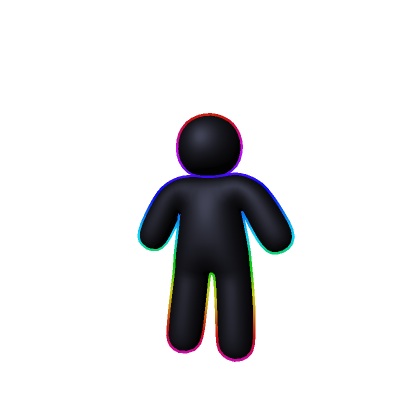 Rainbow Stickfigure