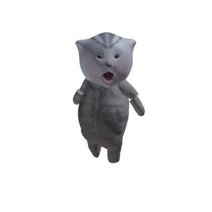 screaming gray kitty - Roblox