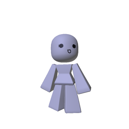 Chibi Blocky Girl Estilizada