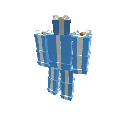 Christmas Present Man Blue - Roblox