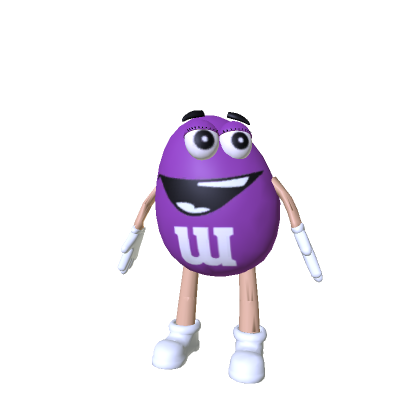 Purple M&M