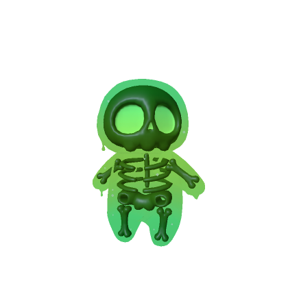 Mini Slime Skeleton Plushie