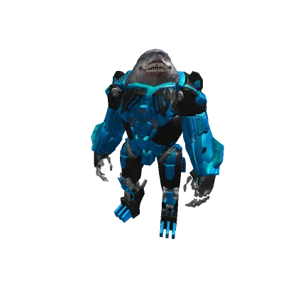 Shark Mech - Blue/Black - (Rthro) - Roblox