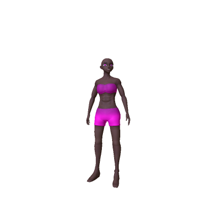 Anime Female Body | Brown Skin Tone