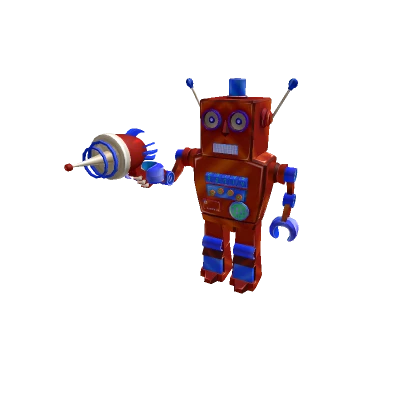 Red Retro Robot - Roblox