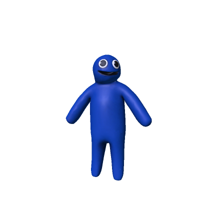 Happy Blue Plushie Friend