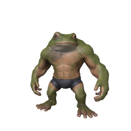 Realistic Buff Frog Monster