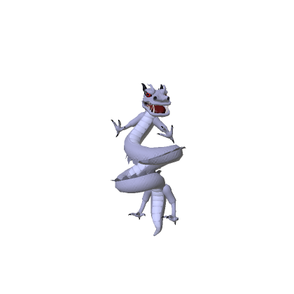 Recolorable Floating Dragon