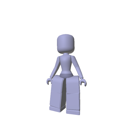 Woman Thin Blocky Doll