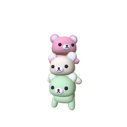 Mini Kawaii Bear Dango Stack