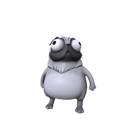Chunky Pug [recolorable]