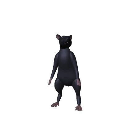 Schwarzer Ratten-Avatar – Roblox