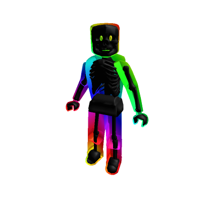 Rainbow Outlined Skeleton Woman - Roblox