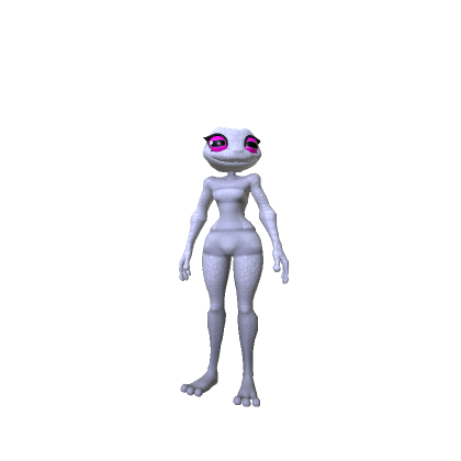 Lizard Girl | White