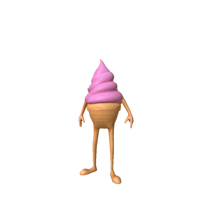 Pink Ice Cream Man