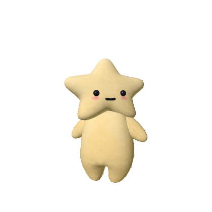 Mini estrella de peluche