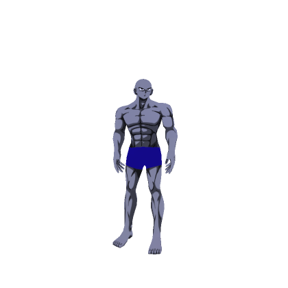 Goku Anime Warrior Saiyan (Glow) Recolorable