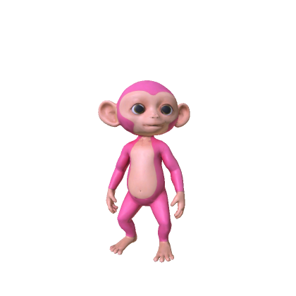 Pink Baby Monkey