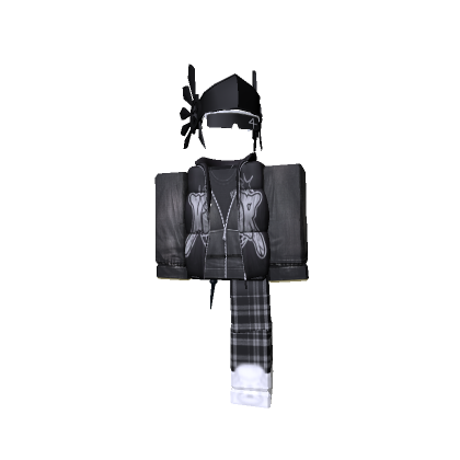 tuff black headless korblox boy - Roblox