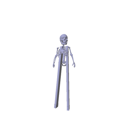 Super Thin Tall Skeleton [RECOLORABLE]