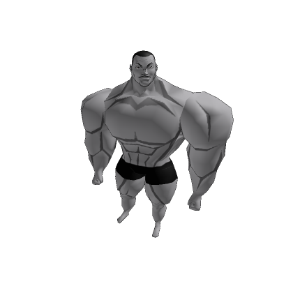 Huge Buff Chad V2 Anime Man Toon Fx - Ropa 2D - Roblox