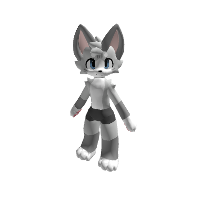 Grey Kemono Tabby Cat Bundle - Roblox
