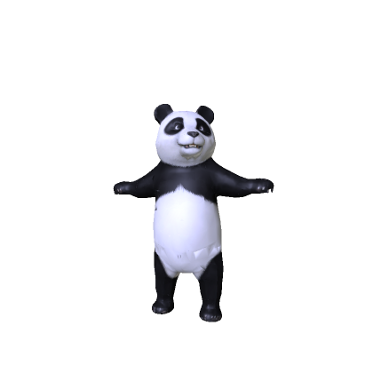 Standing Panda Funny Meme Troll Animal