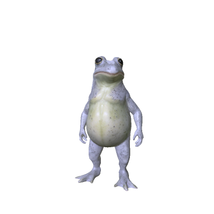 Cute Grey Baby Frog Funny Meme Troll Animal