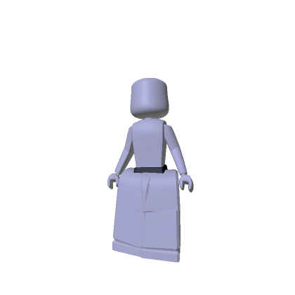 Woman Faceless Slim Blocky