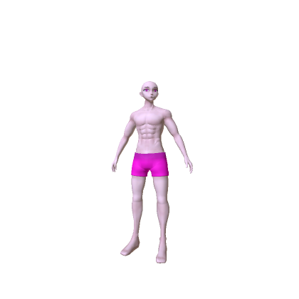 Anime Male Body | Pale Skin Tone