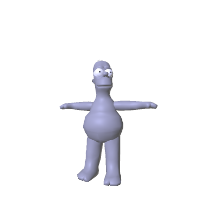 Homer Simpson Recolorable (Looks Normal Ingame)
