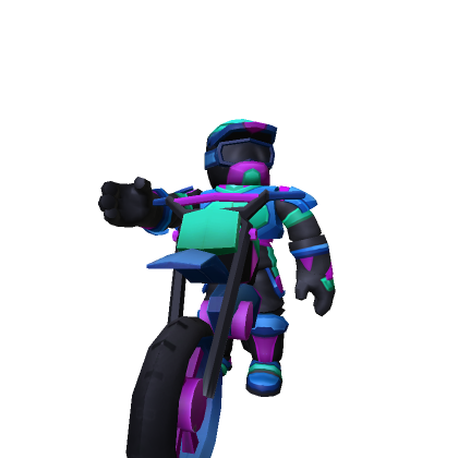 Neon Motorbike Superstar