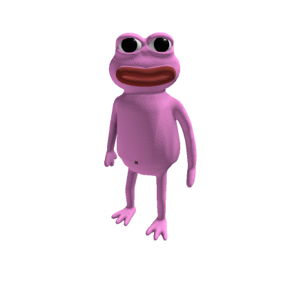 Pink Meme Frog