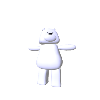 White Silly Bear