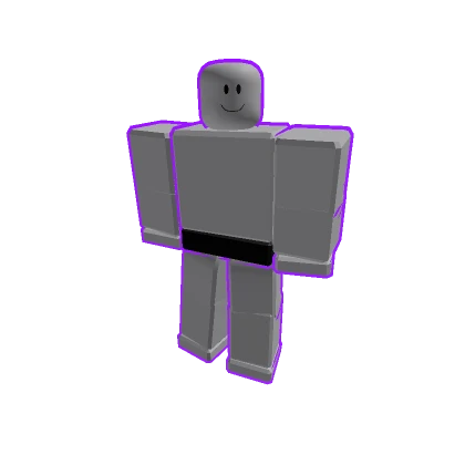 Ungu R15 Blocky Avatar Garis - Roblox