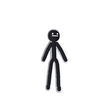 Stickman Recolorable Black