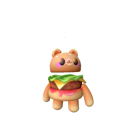 Mini Burger Bear Plushie