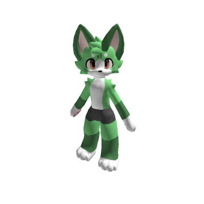 Green Kemono Tabby Cat Bundle - Roblox